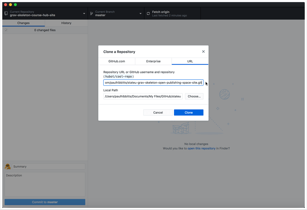 Using GitHub Desktop with GitLab - Advanced Topics - Reclaim Hosting ...
