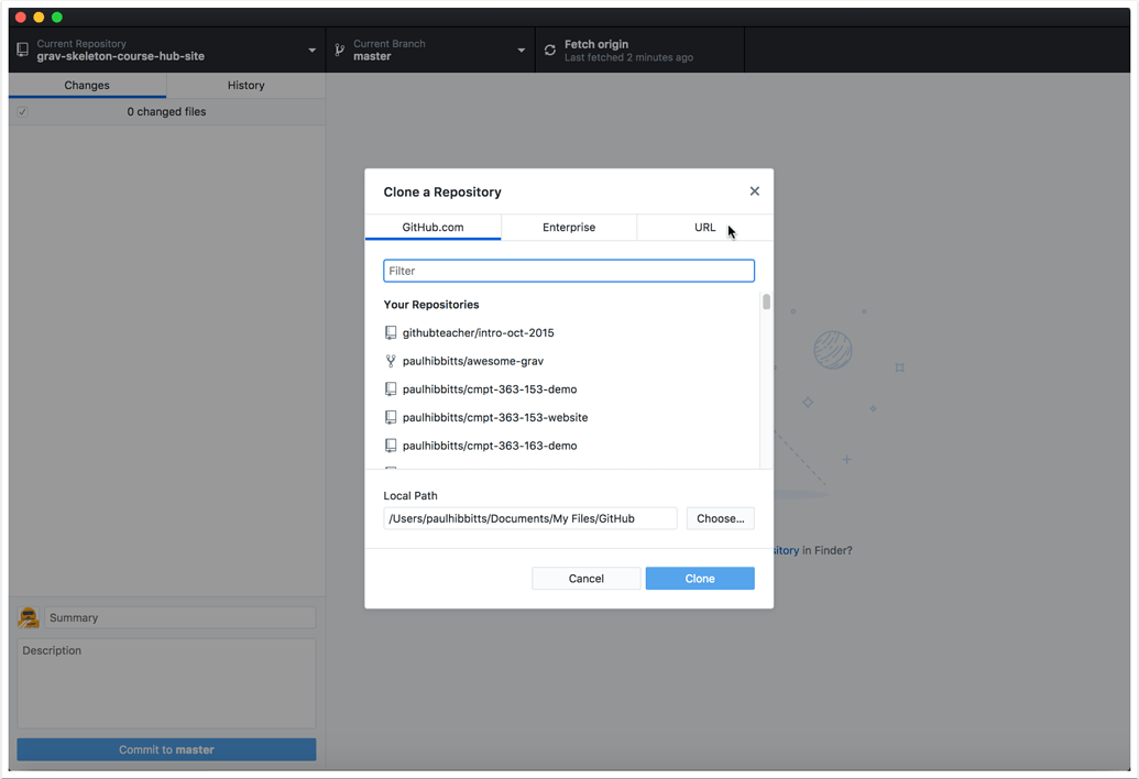 Using GitHub Desktop with GitLab - Advanced Topics - Reclaim Hosting ...